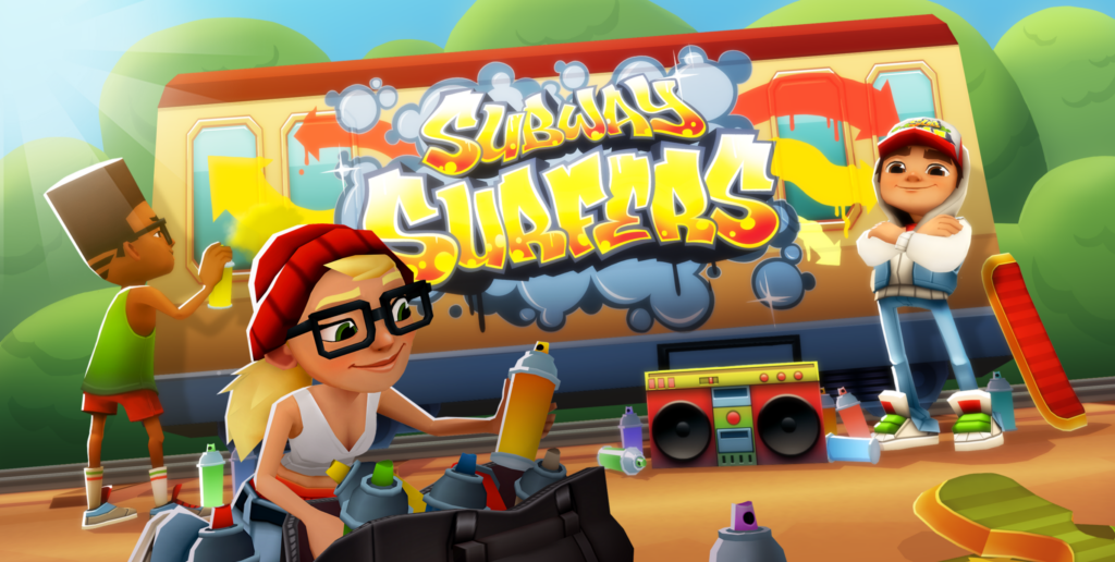 لعبة الركض الشهيرة Subway Surfers - N1